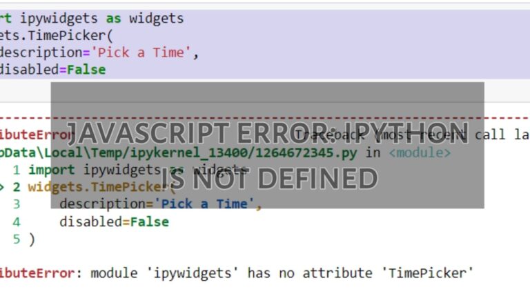 Comprehensive Guide To Javascript Error Ipython Is Not Defined 